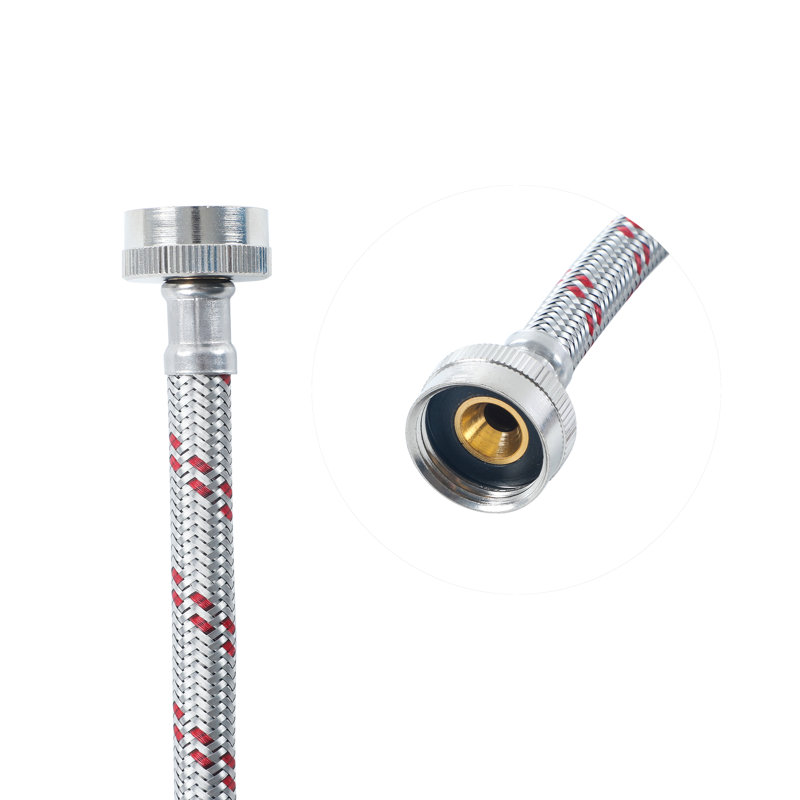 ANY LAUNDRY Stainless Steel Braided Washing Machine Hoses, Standard Fit ...