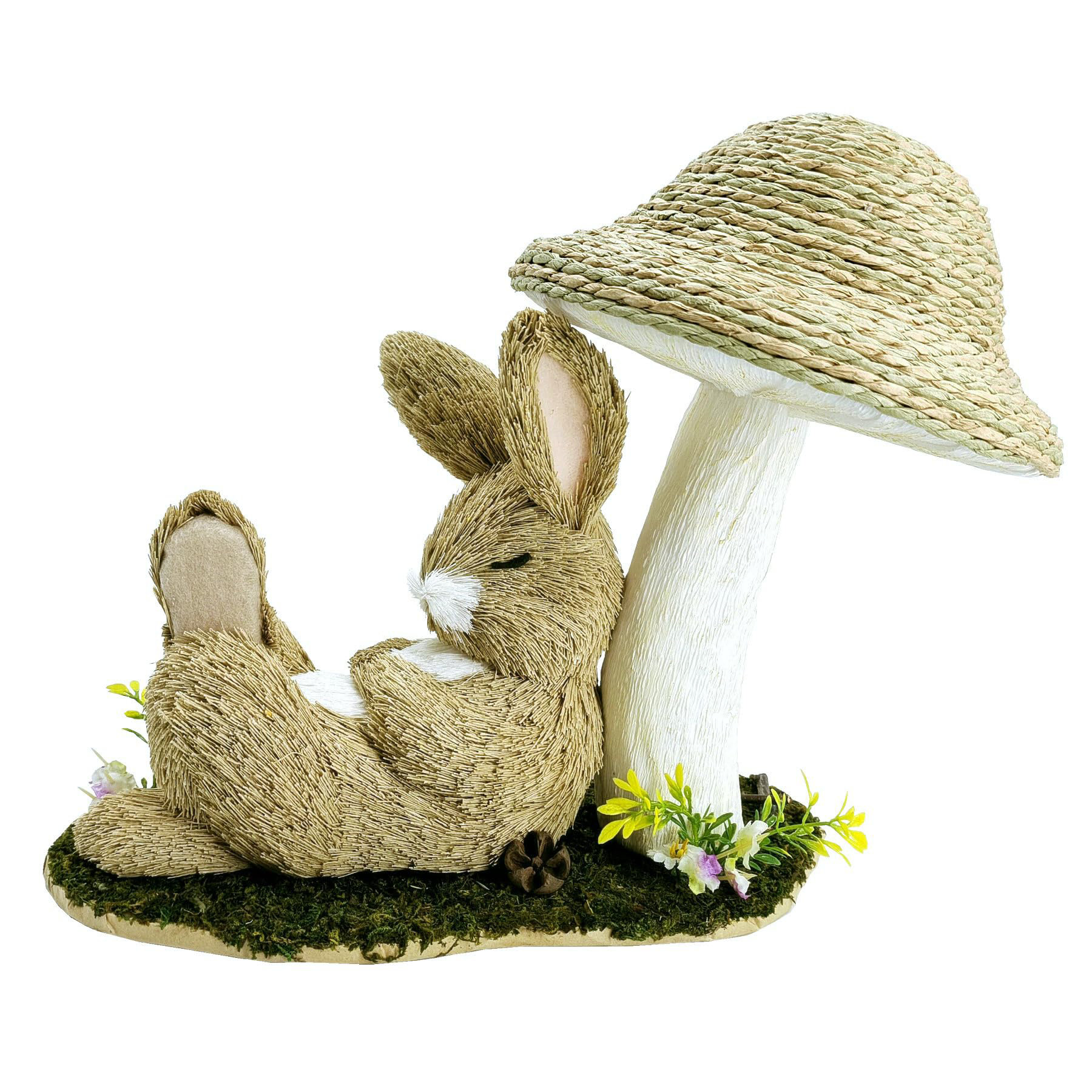 The Holiday Aisle® 9.6-Inch Sisal Bunny Easter Decor – Natural Bunny ...