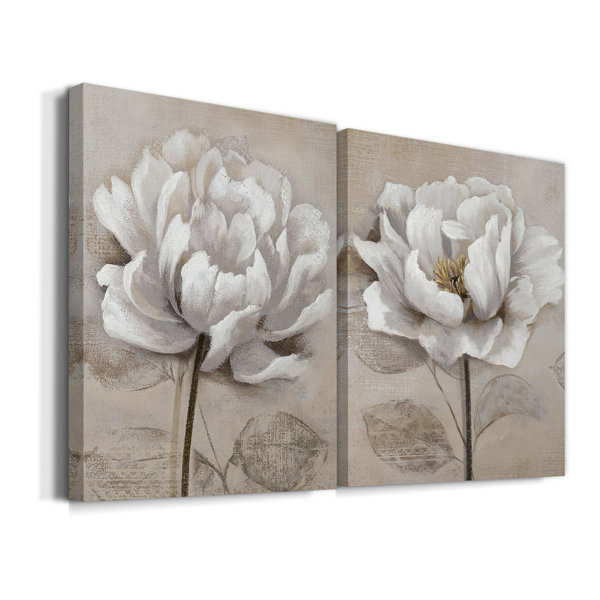 Lark Manor™ "Soft White I" 2-Piece Painting Print Set & Reviews | Wayfair
