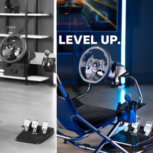 Vivo Black Folding Racing Simulator Cockpit With Wheel Stand | Wayfair