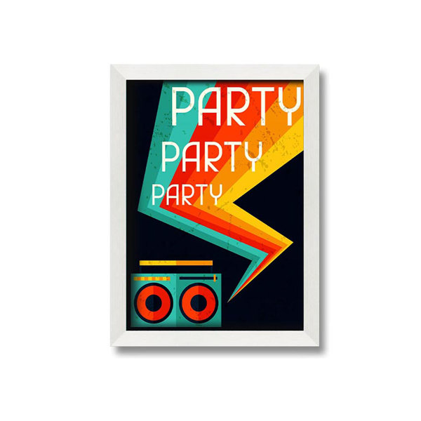 Happy Larry Party Party Party 1 Framed Print Wall Art | Wayfair.co.uk