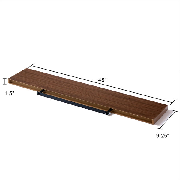 Ebern Designs 48" Wall Mounted Floating Shelf | Wayfair