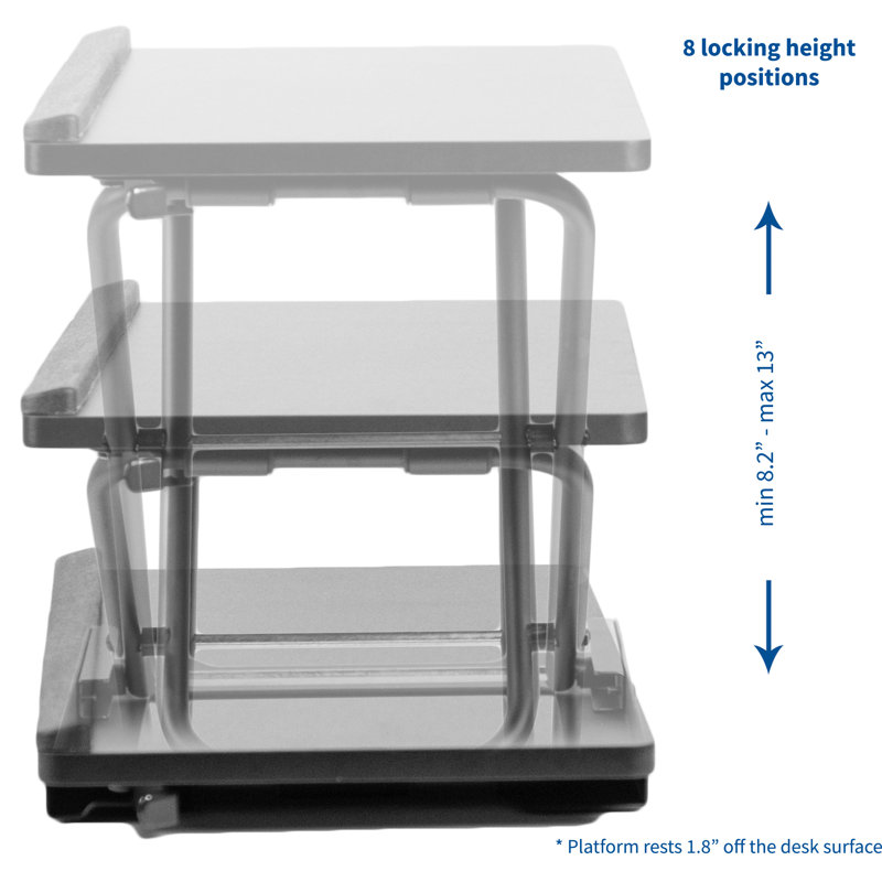Vivo VIVO Black Ergonomic Heavy-Duty Scissors Lift Keyboard and Mouse ...