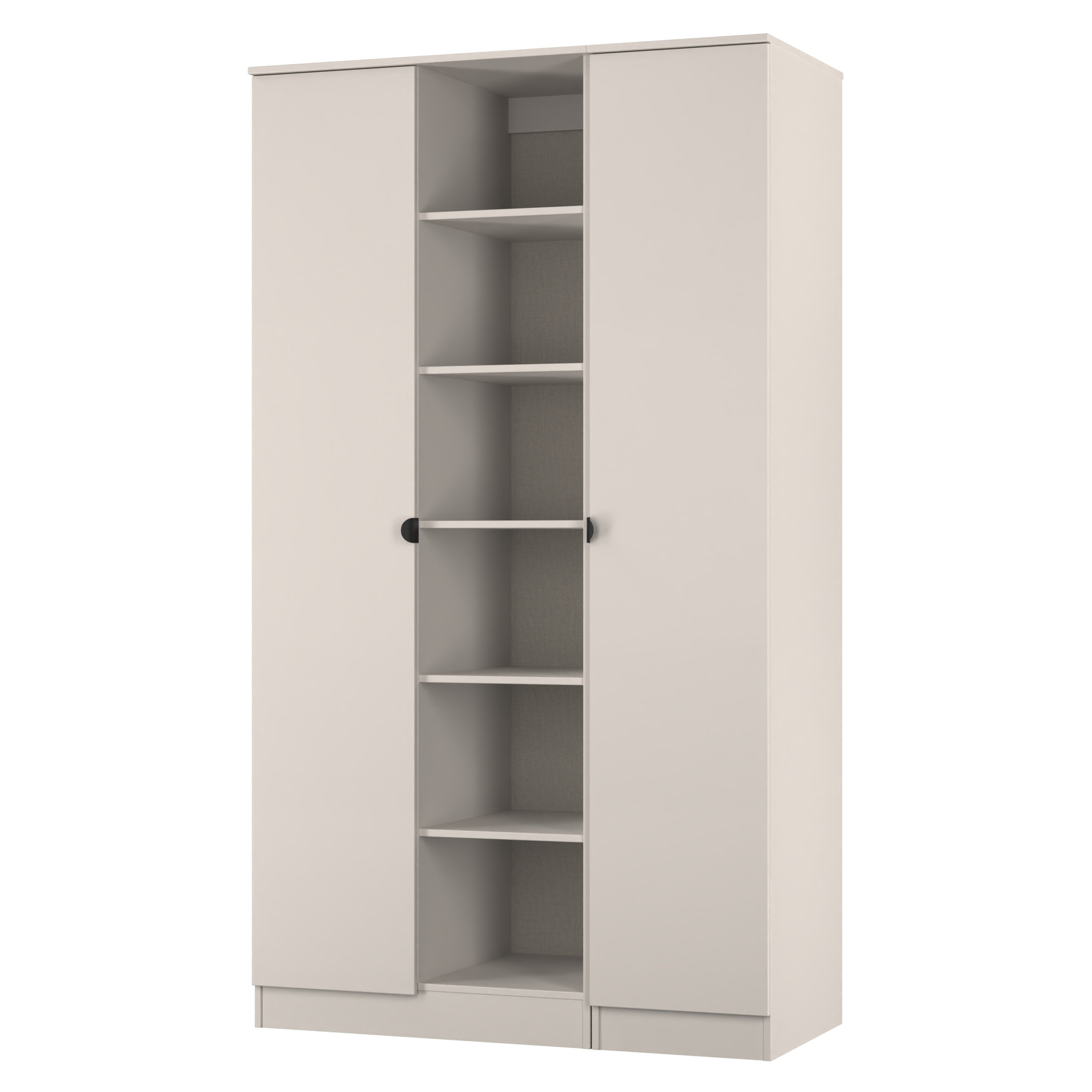 Brayden Studio Bora Tall 3 Door Robe with shelves | Wayfair.co.uk