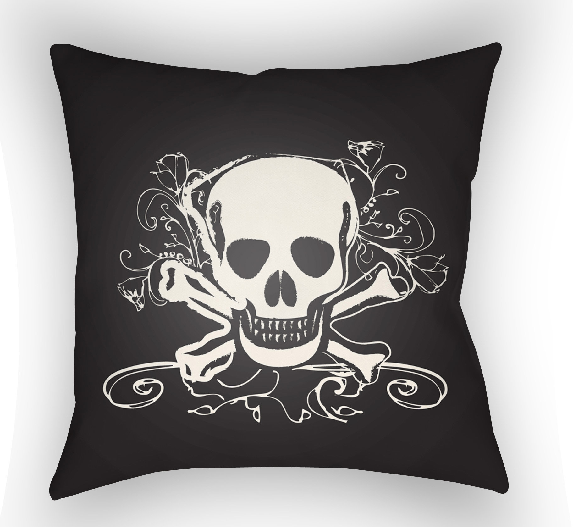 Livabliss Punk Skull and Bone Throw Pillow & Reviews | Wayfair