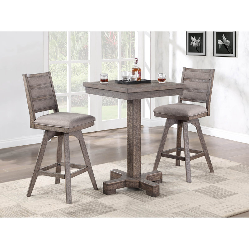 August Grove® Delver Solid Wood 42" Height Pub Table | Wayfair