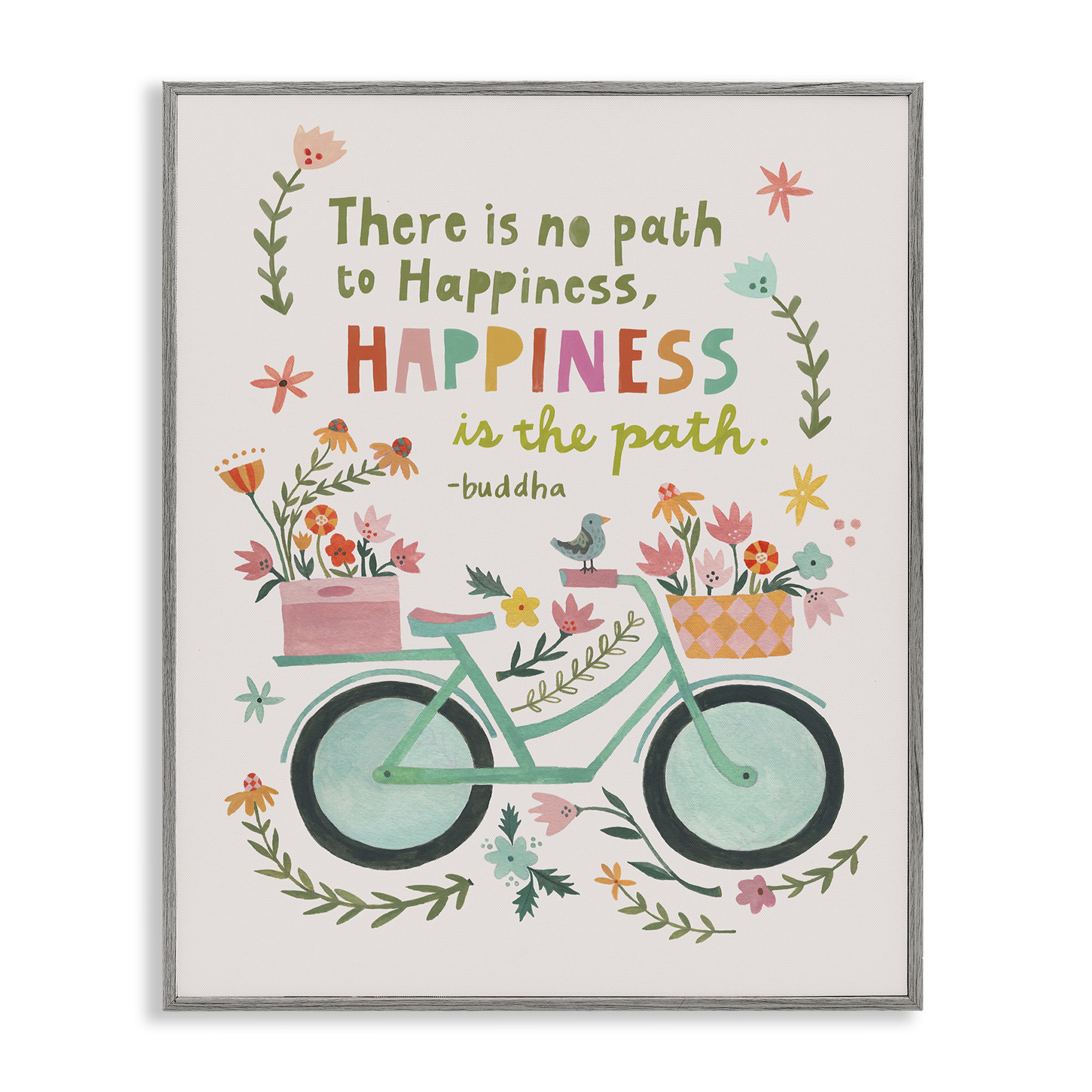 Dakota Fields Happiness Is The Path Framed Giclee Art by Irene Chan ...