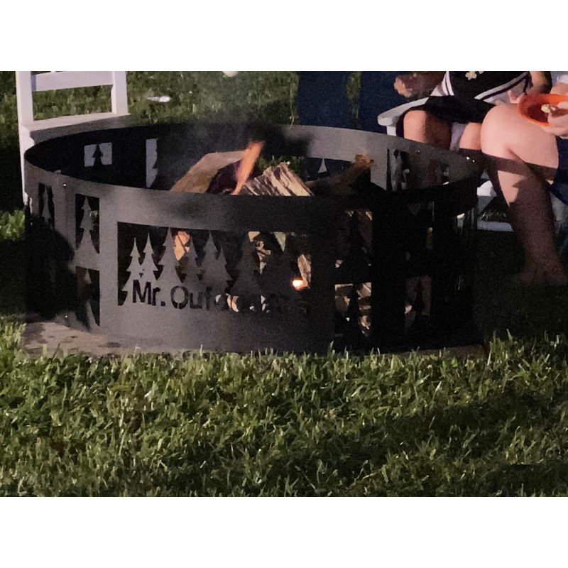 King Kooker Large Wood Burner Portable Steel Fire Ring | Wayfair