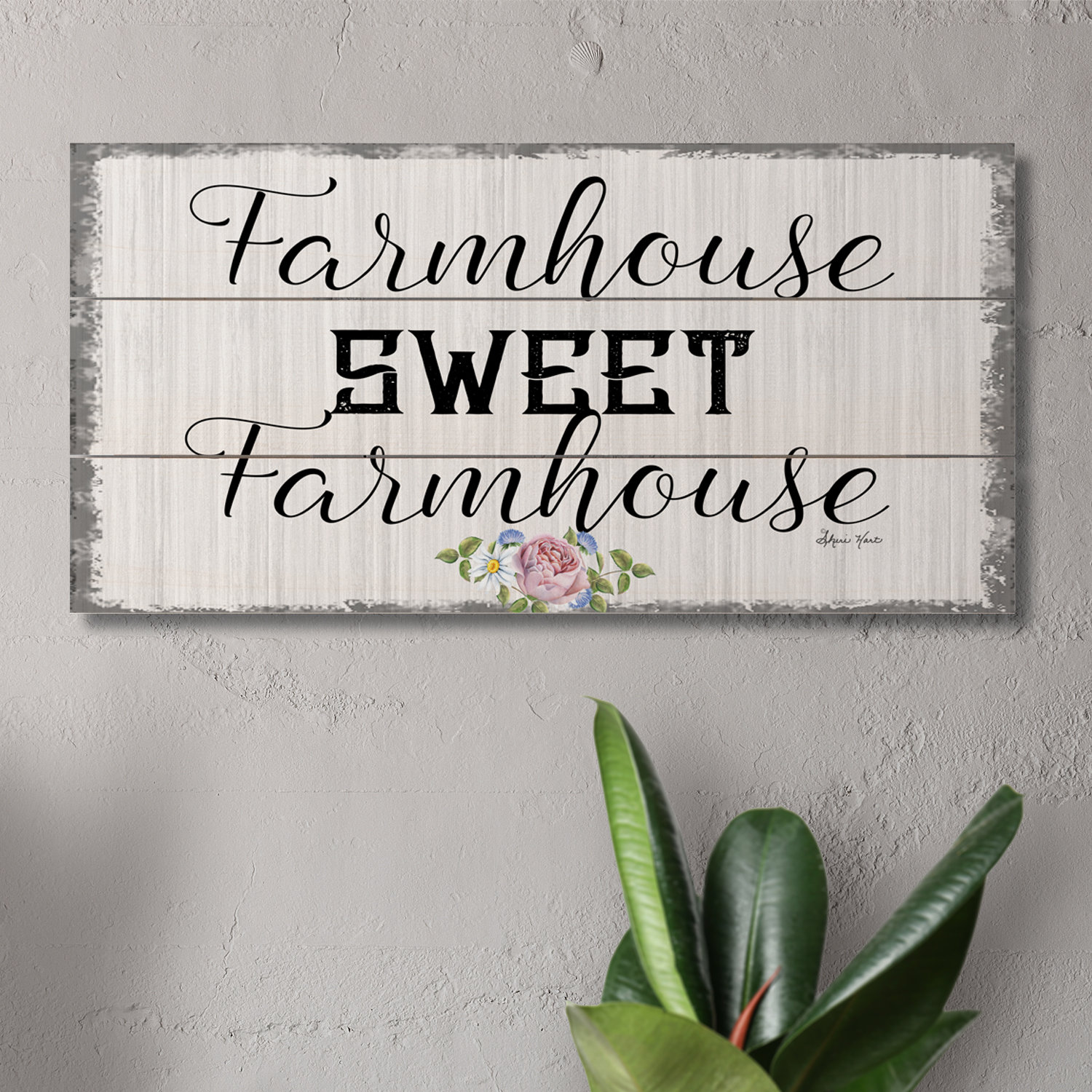 August Grove Sweet Farmhouse Hanging Wood Wall Sign - Wayfair Canada