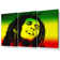 Brayden Studio Bob Marley Rasta Colours - 3 Piece Wrapped Canvas ...