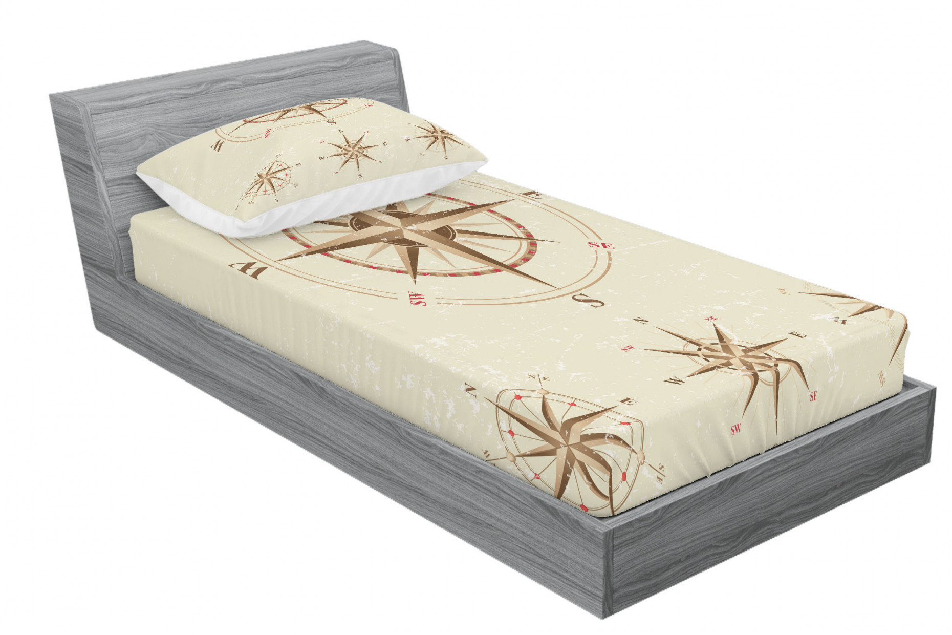 Ambesonne Compass Sheet Set | Wayfair