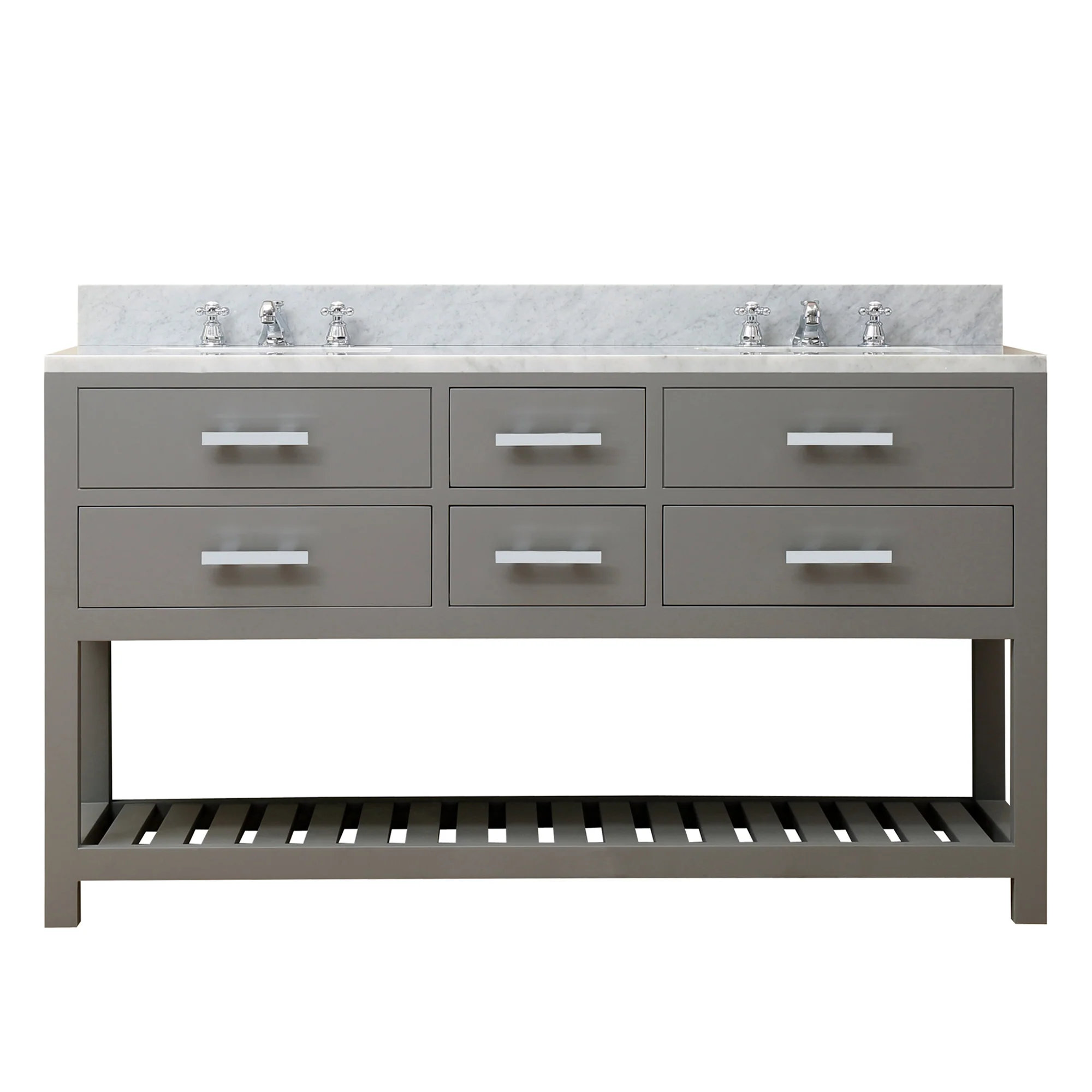 Water Creation Madalyn 60" Double Bathroom Vanity Set & Reviews | Perigold