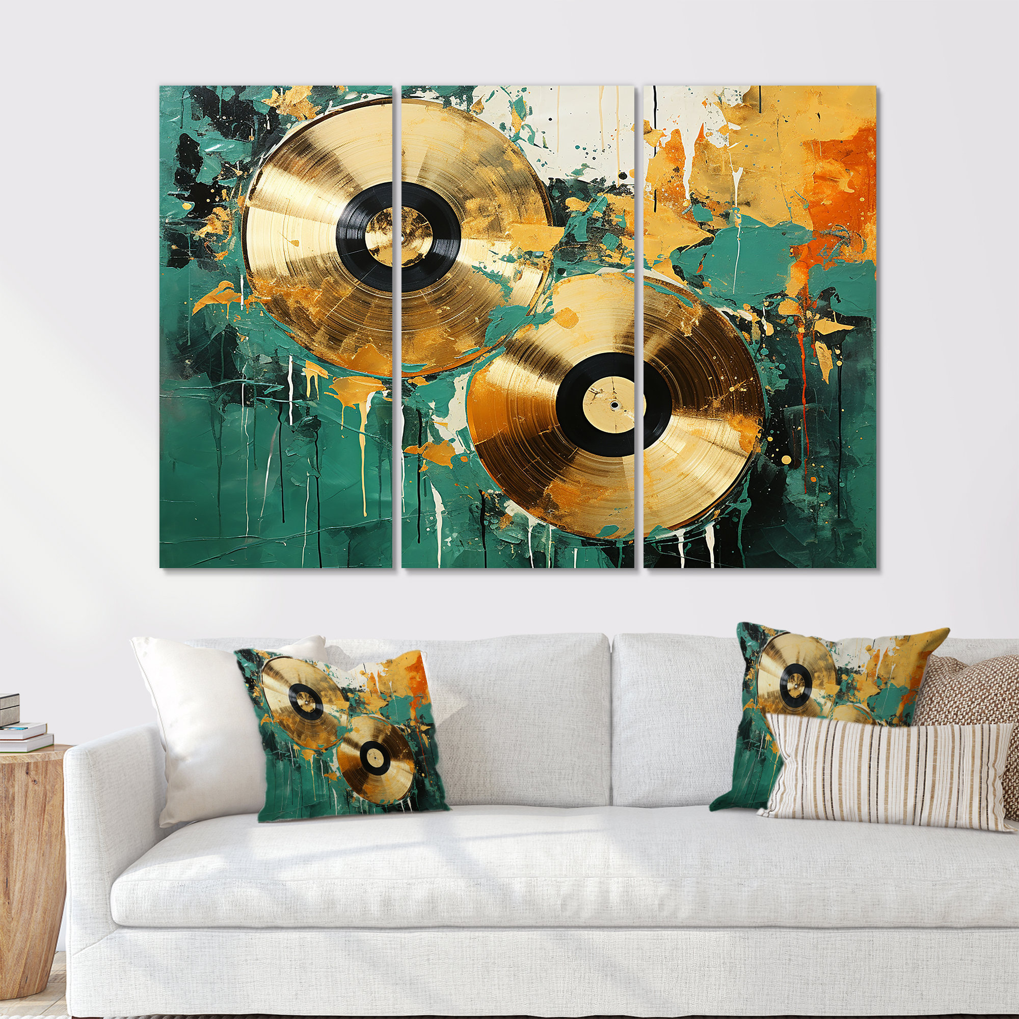 Mercer41 Minimalism Vinyl Records I - Vinyl Records Wall Art Set | Wayfair