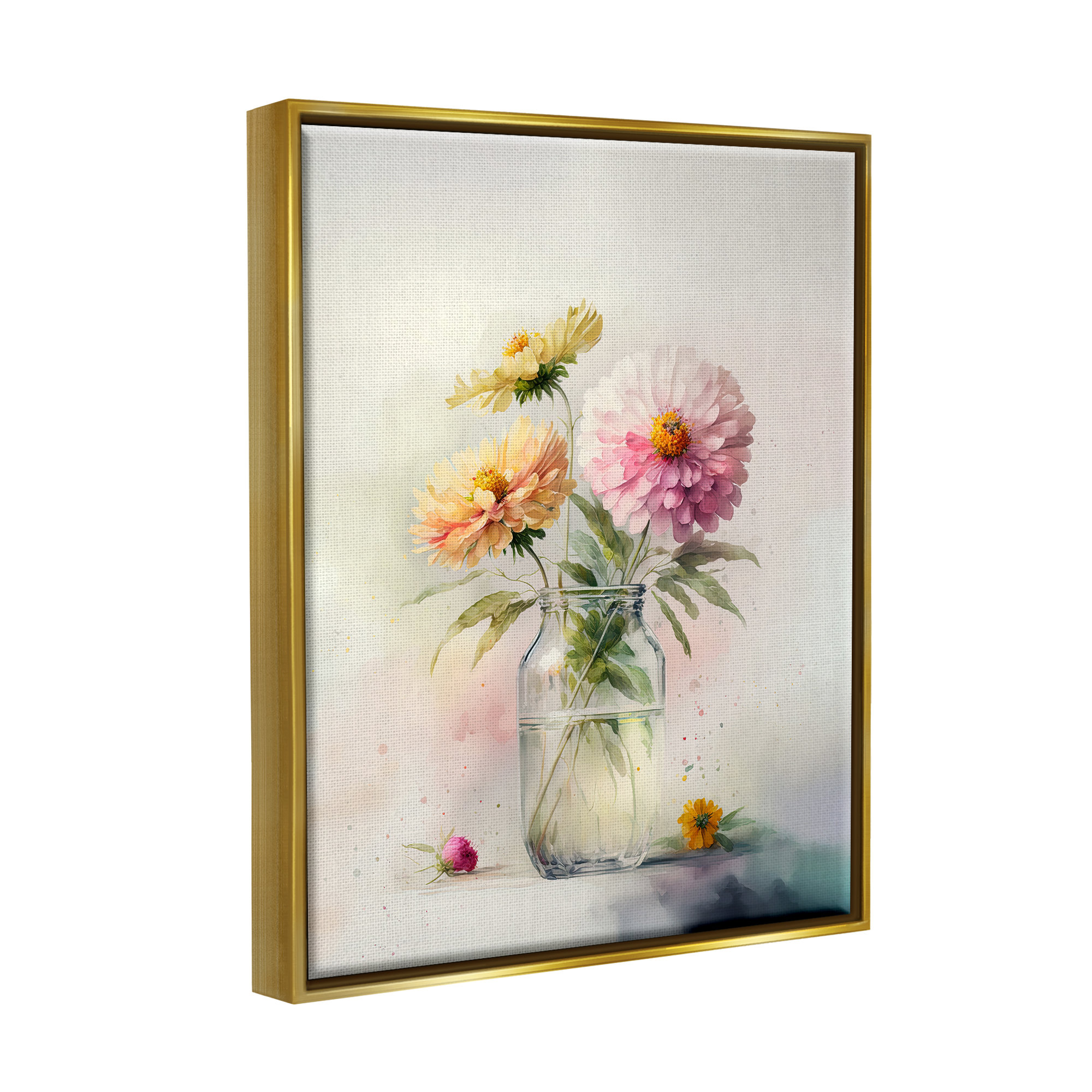Winston Porter Pink & Yellow Dahlias - Wayfair Canada