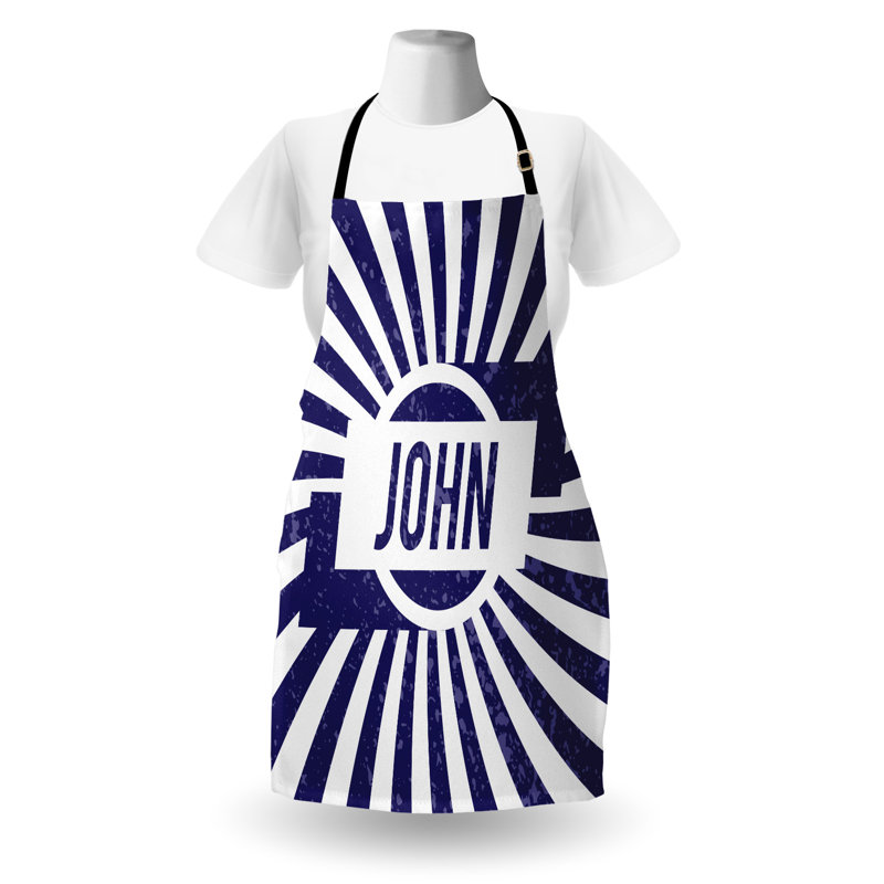 East Urban Home John Apron Unisex, Common Masculine Name, Adult Size ...