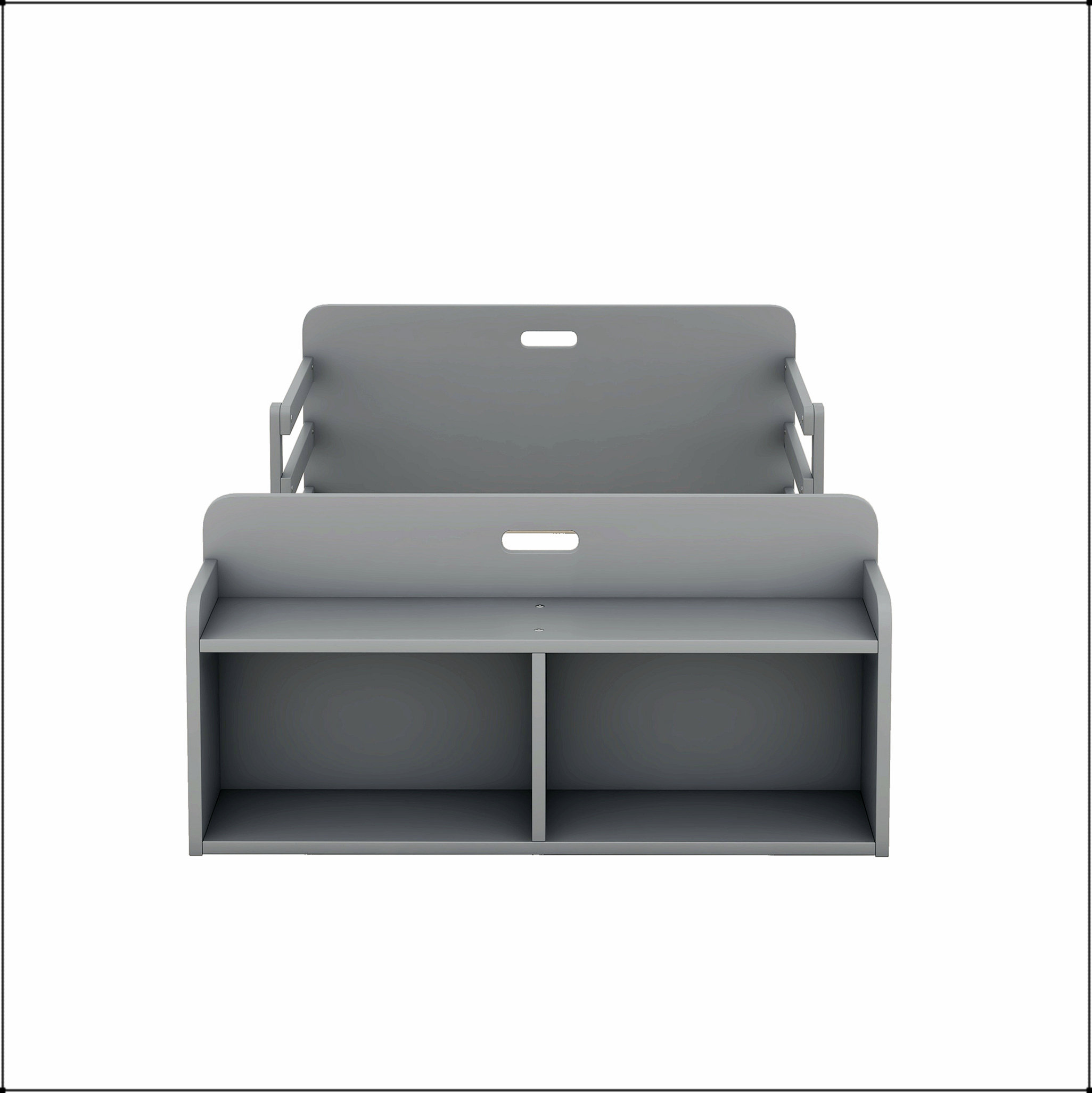 Lark Manor™ Floor Bed with Storage Footboard and Guardrail | Wayfair