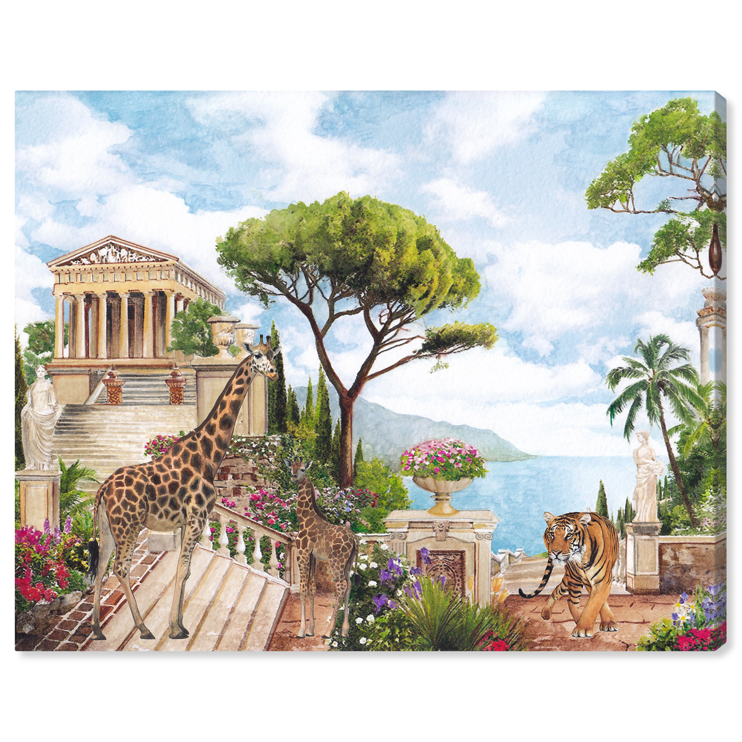 Oliver Gal Prints Animals 'Wild Oasis' Zoo And Wild Animals By Oliver ...