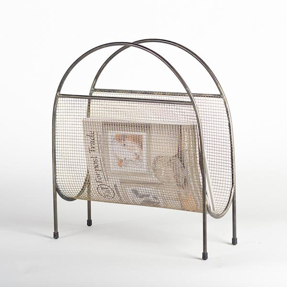 17 Stories Metal Free Standing Magazine Rack | Wayfair