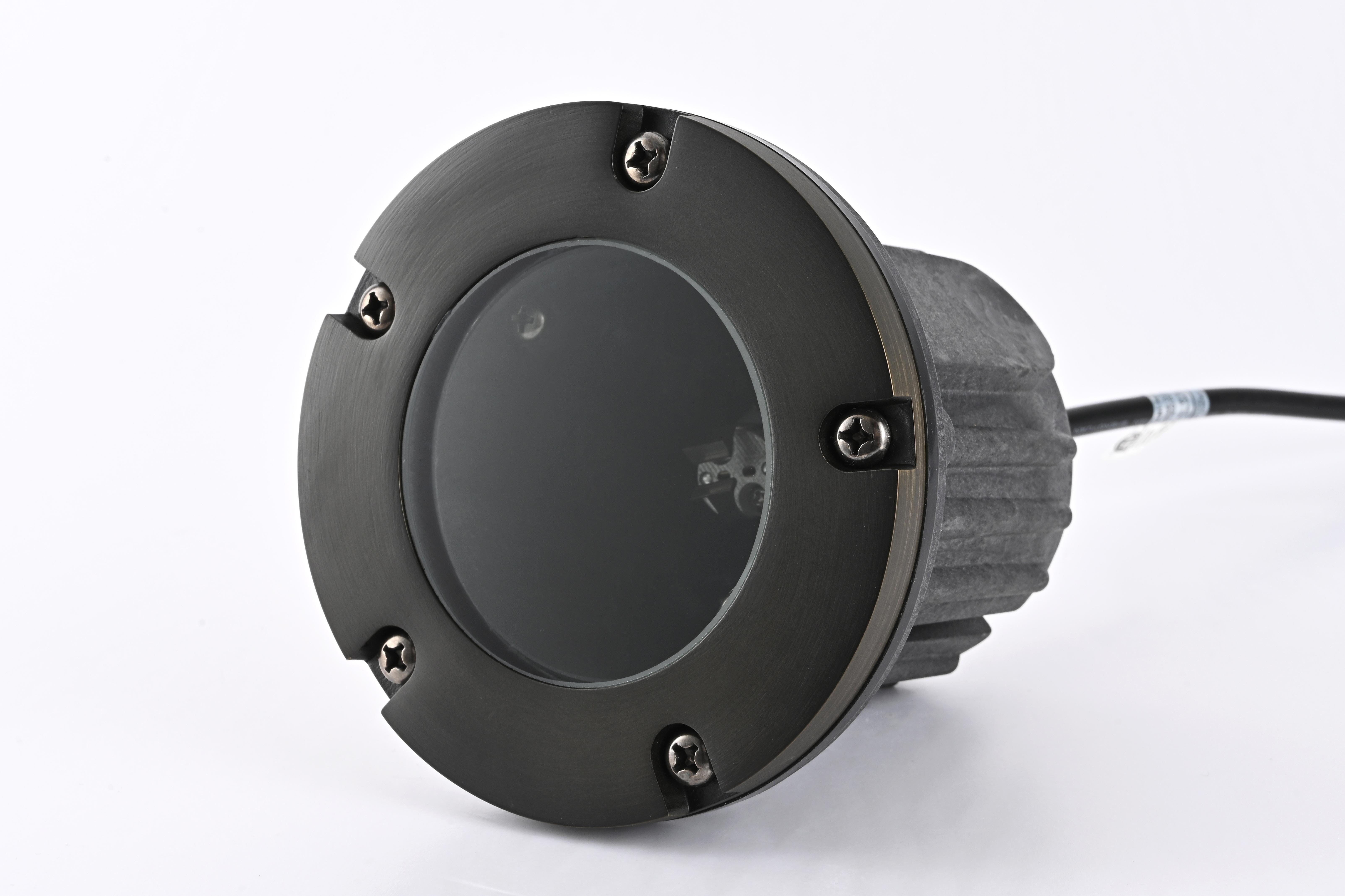 Elitco Lighting Outdoor 12v Cast Brass Well Light 5.25 Inch Wide X 6.75 ...