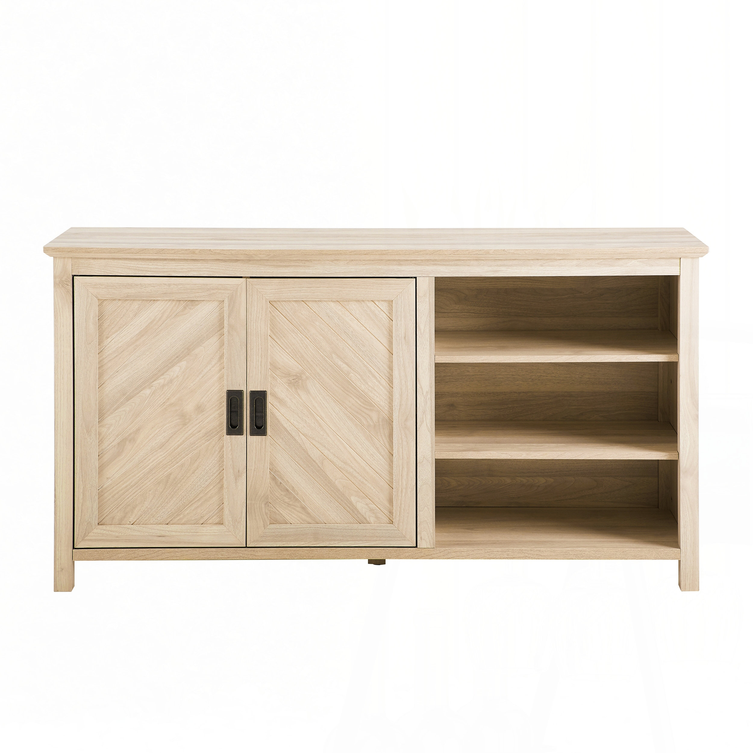 Latitude Run® Modern Angled Groove 2-Door Sideboard - Birch | Wayfair