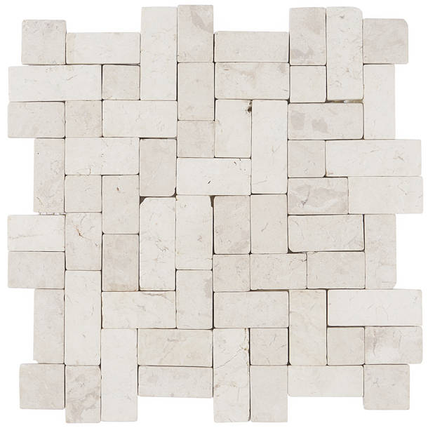 Belluno Designs Calacatta Gold 1" x 4" Marble Herringbone Honed Mosaic ...