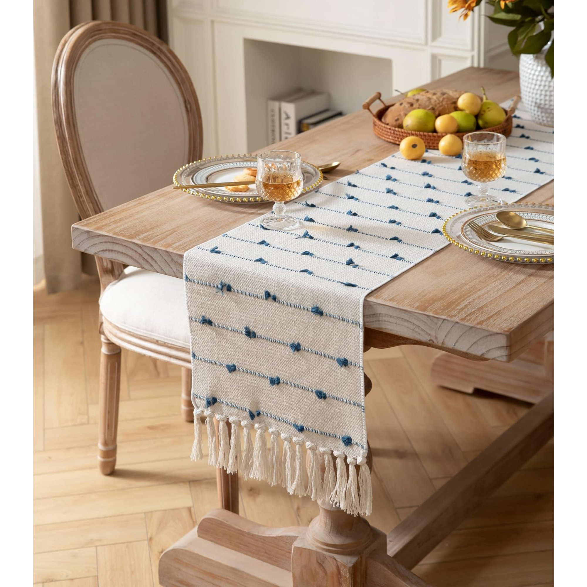 Dakota Fields Boho Table Runner 72 Inchs Long For Modern Farmhouse Room ...