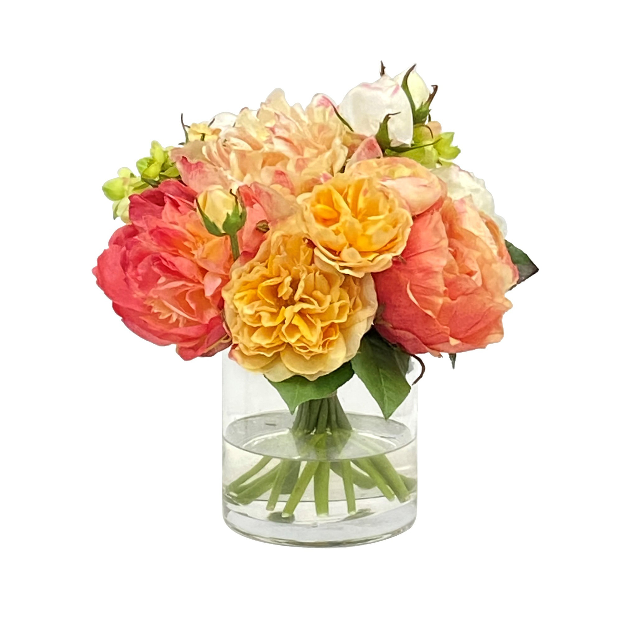 Primrue Roses Floral Arrangement in Vase | Wayfair