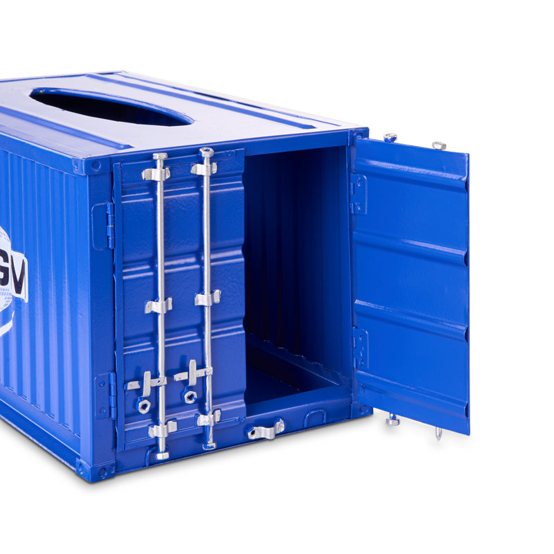 EP Designlab LLC Iron Shipping Container Tissue Box Cover | Wayfair