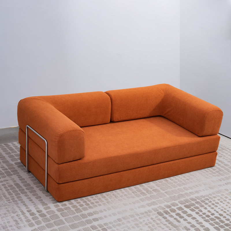 Orren Ellis Desloge Velvet Upholstered Modular Daybed | Wayfair