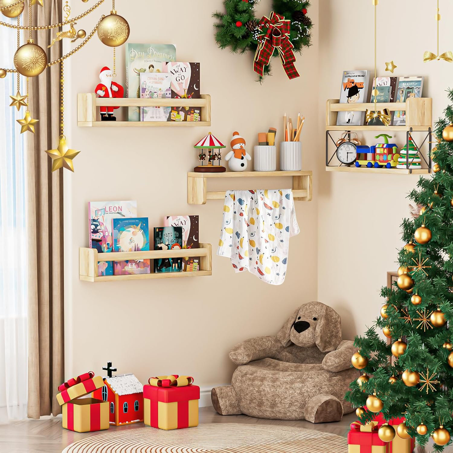 Rebrilliant Coster Wall Bathroom Shelves | Wayfair