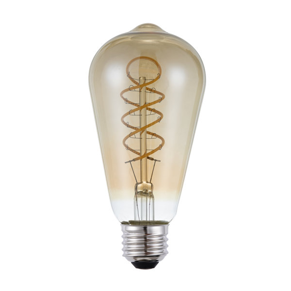 Artiva USA ST21 Edison Amber Spiral LED Dimmable Light Bulb(Set of 5 ...