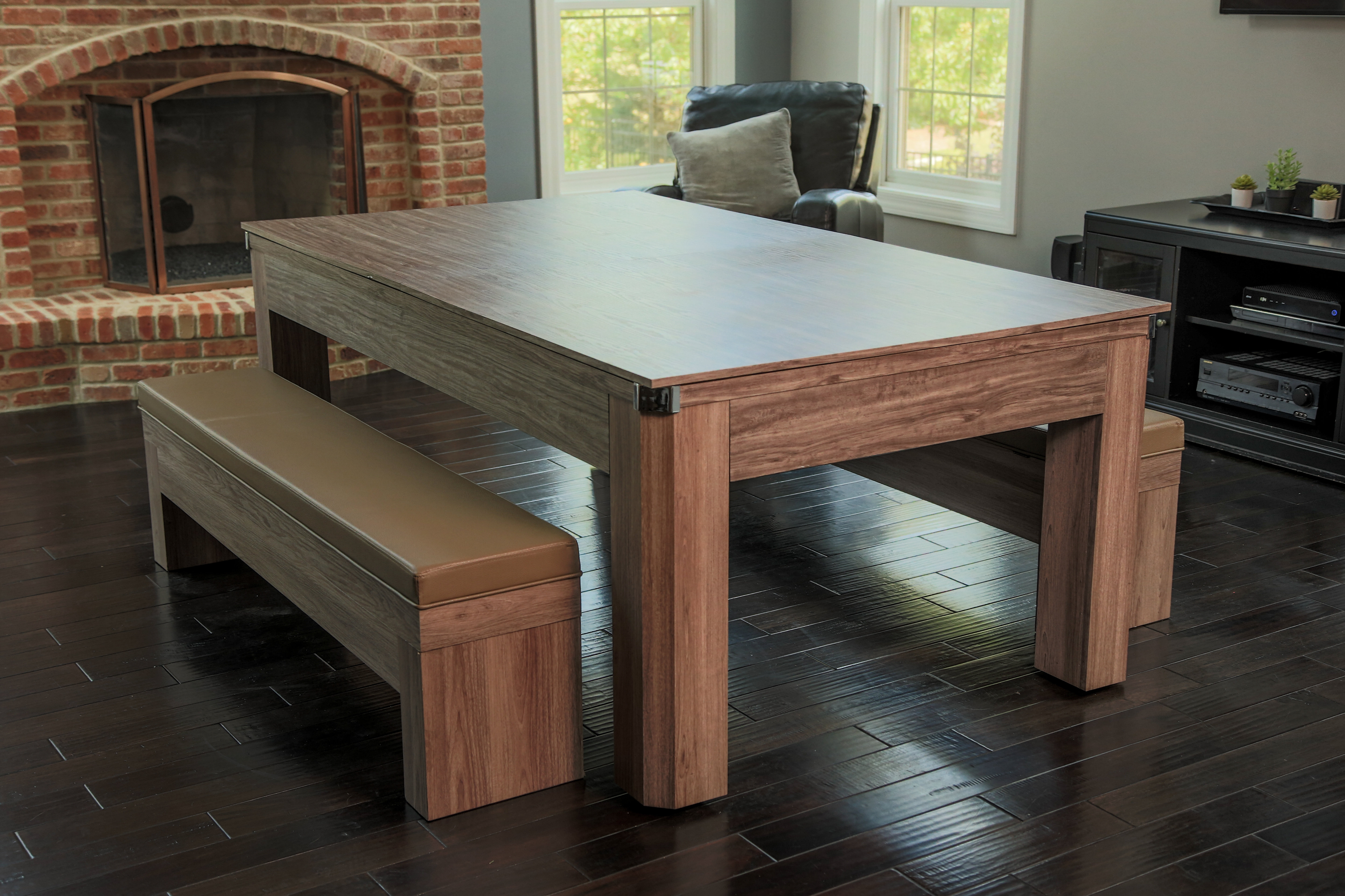 Hathaway Games Newport 7-ft Pool Table Combo Set with Benches & Reviews ...