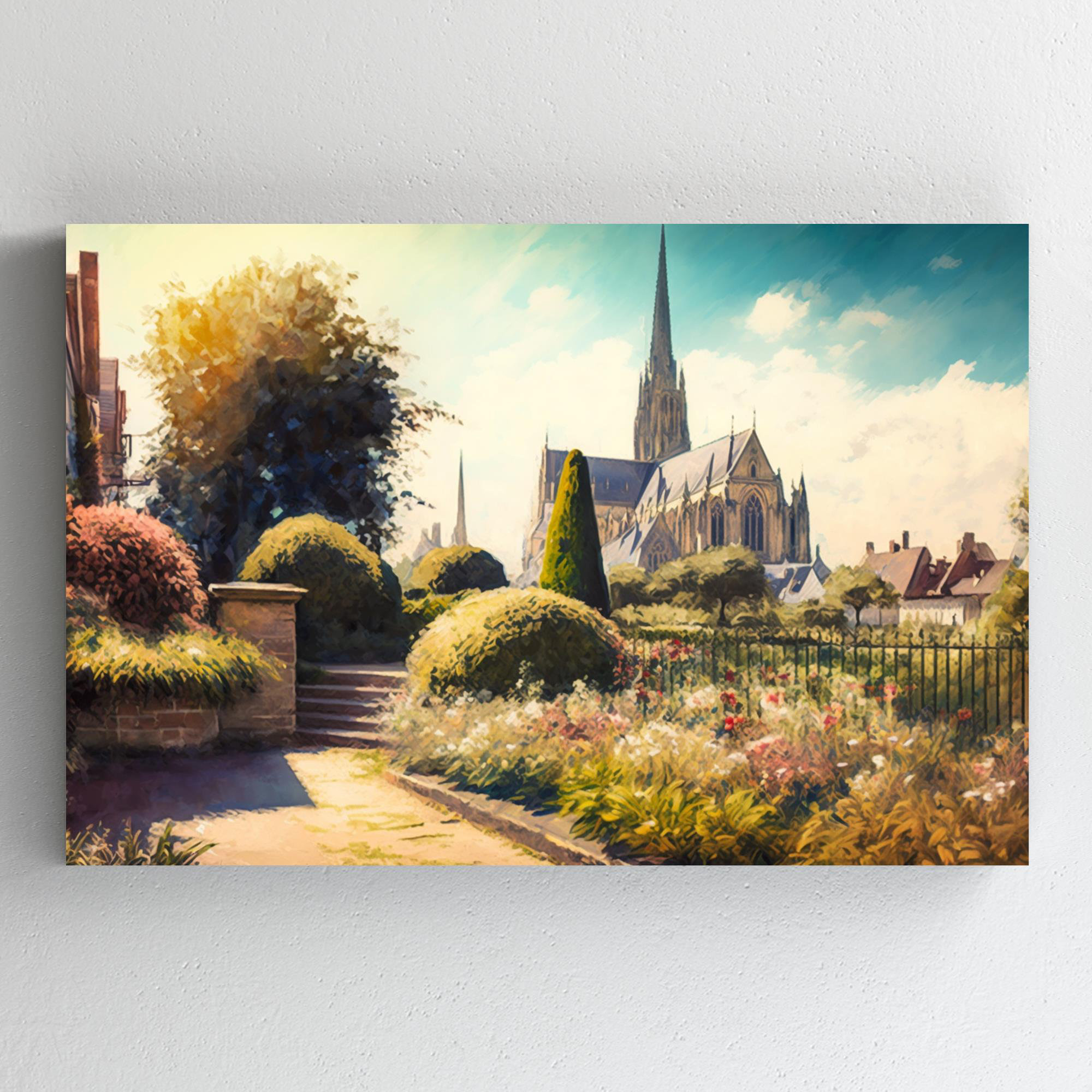 Winston Porter Behudin Castle Grounds In Strasbourg On Canvas Graphic ...