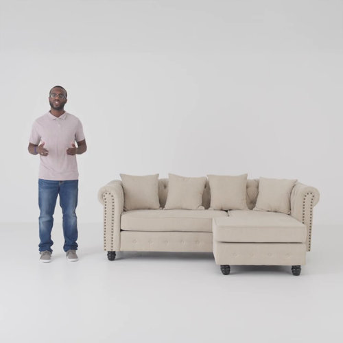Lark Manor Anthwan 2 - Piece Upholstered Sectional & Reviews | Wayfair