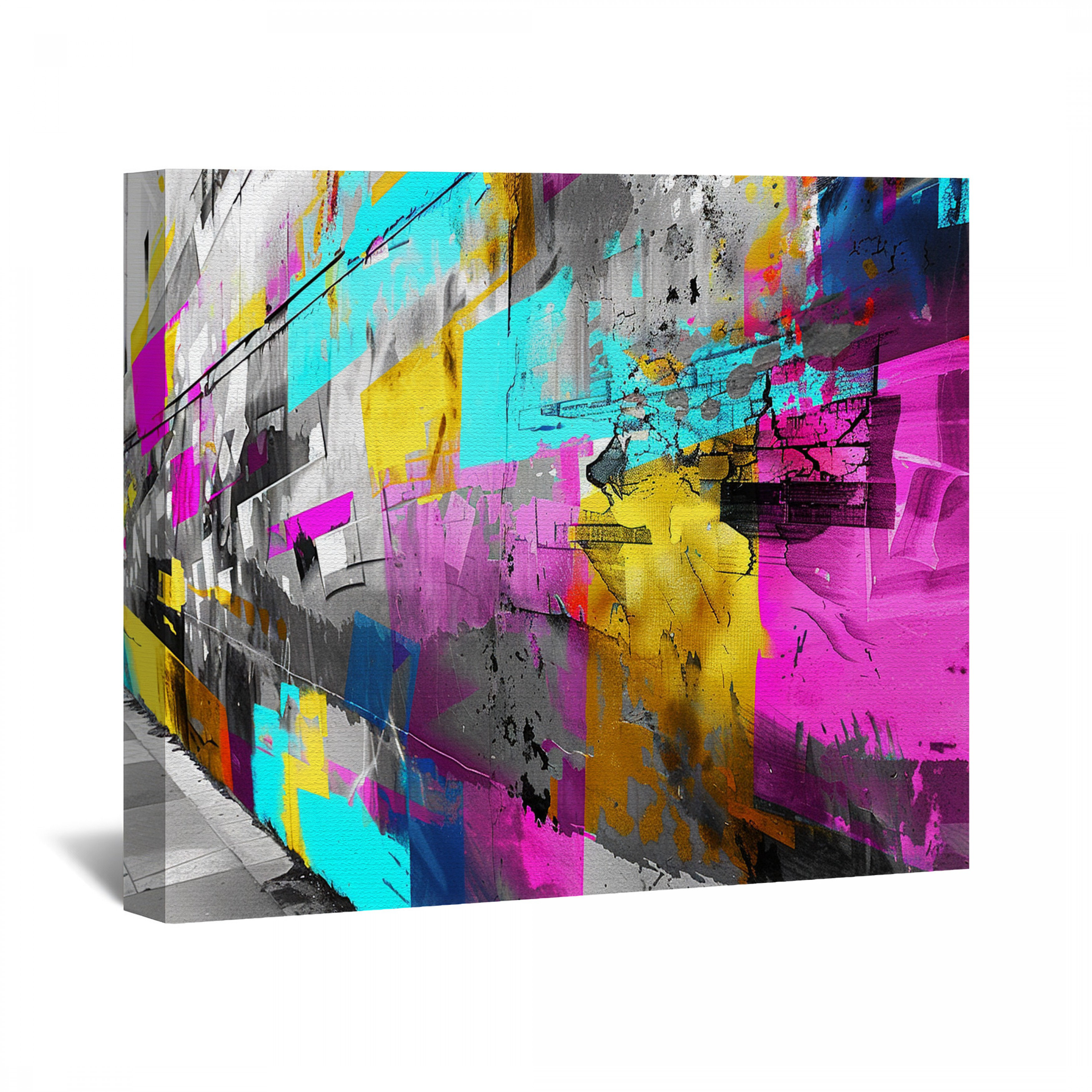 Ivy Bronx Graffiti Wall Canvas Wrap - Urban Wall Decor - Wayfair Canada