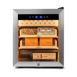 Woodronic Electric Cigar Humidor for 300 Cigars with Temperature and ...