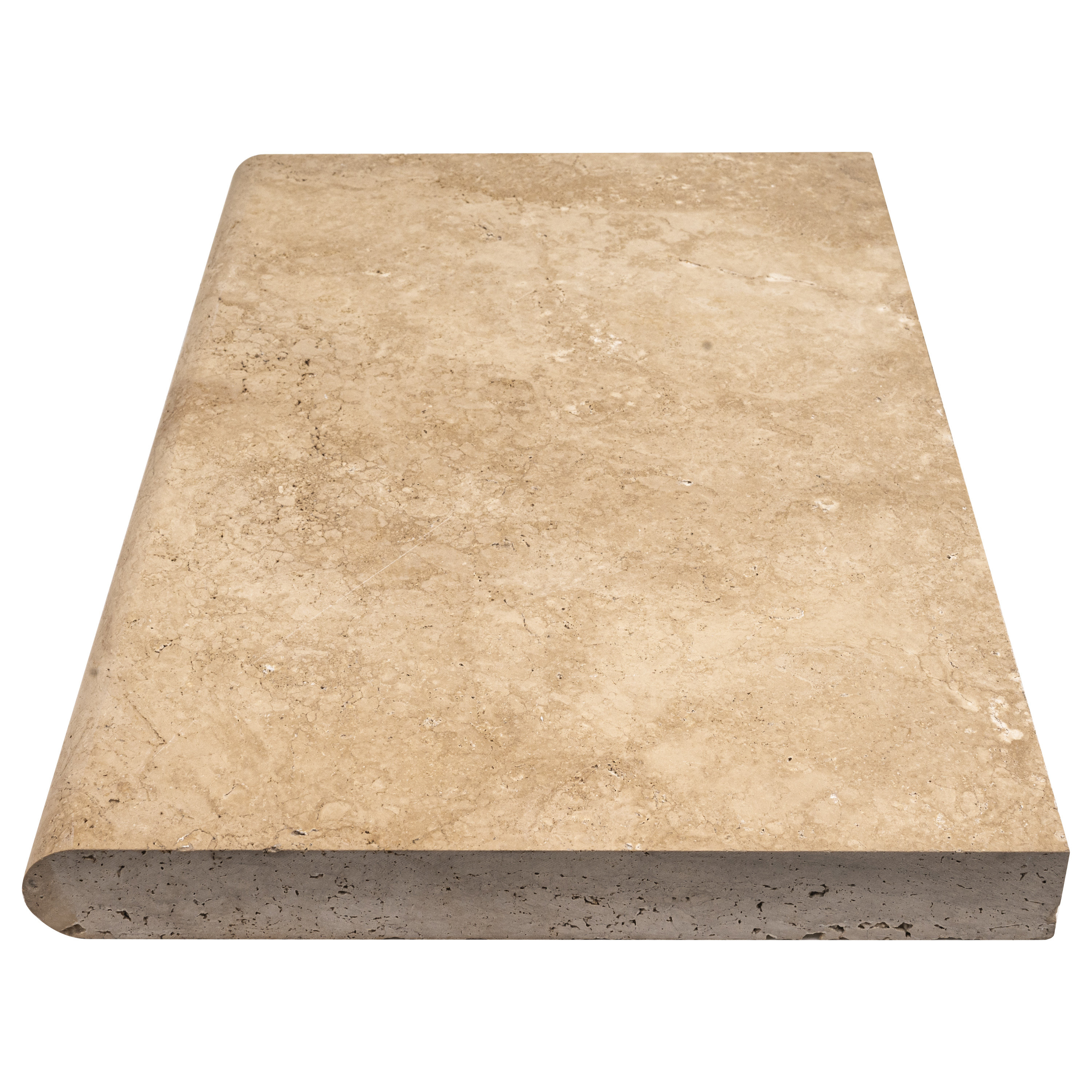 MSI Tuscany Ivory 16" X 24 Tumbled Travertine Pool Coping | Wayfair