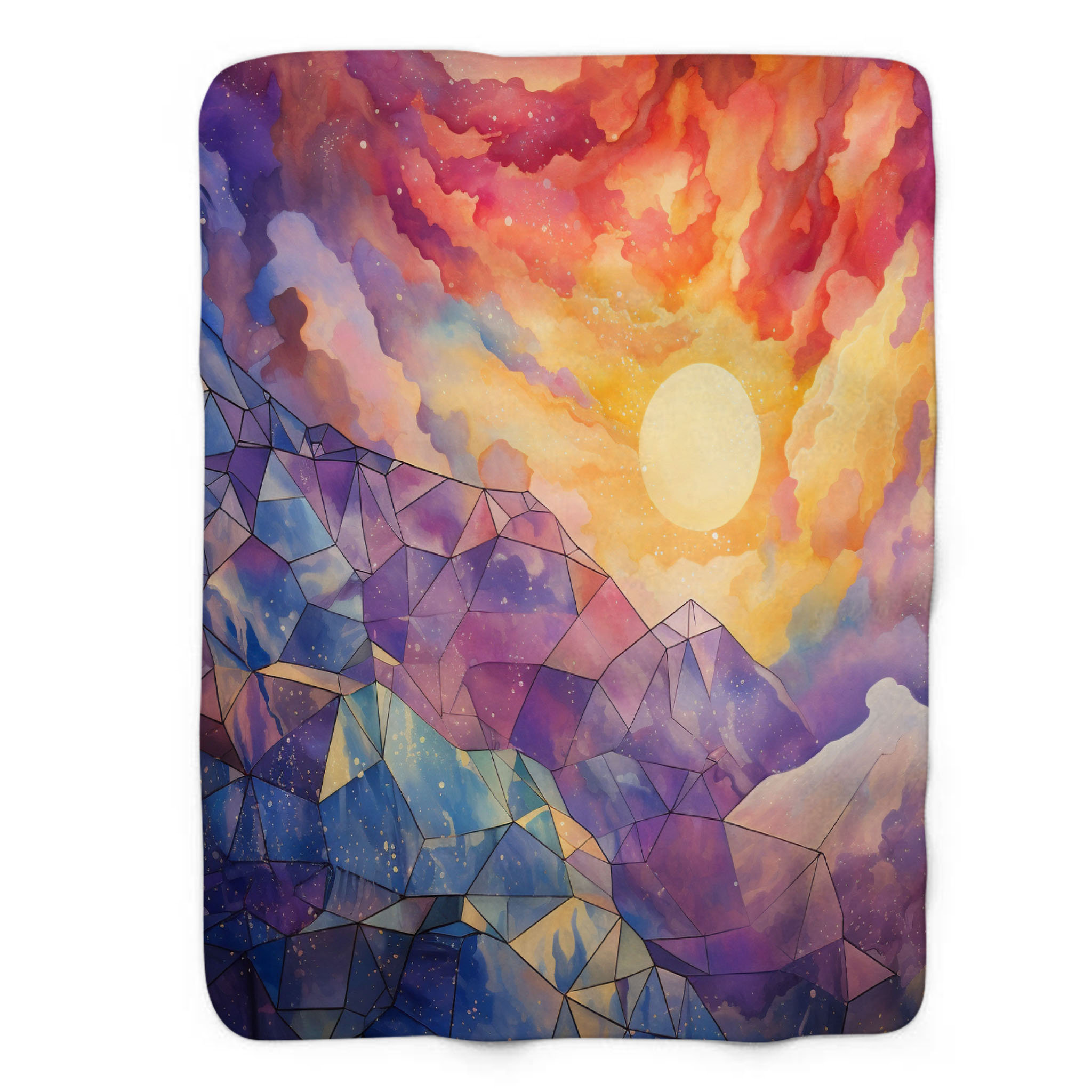 MentionedYou Spectrum Sky - 1 Piece Premium Sherpa Blanket 0176 | Wayfair