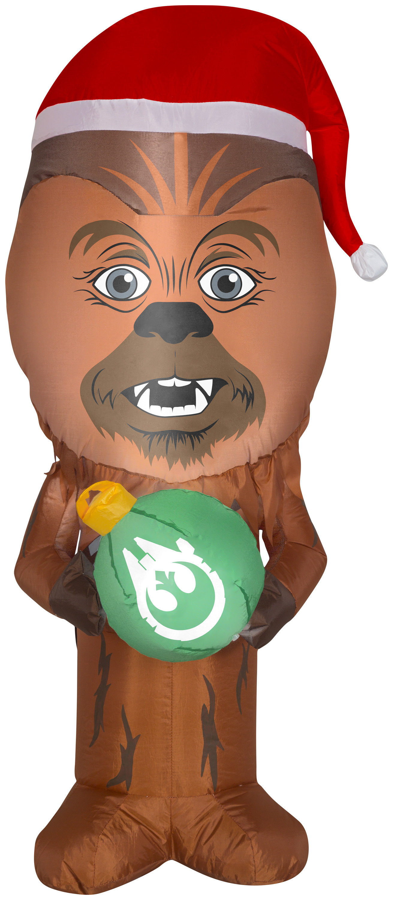 Gemmy Industries Star War Airblown Stylized Chewbacca with Santa Hat ...
