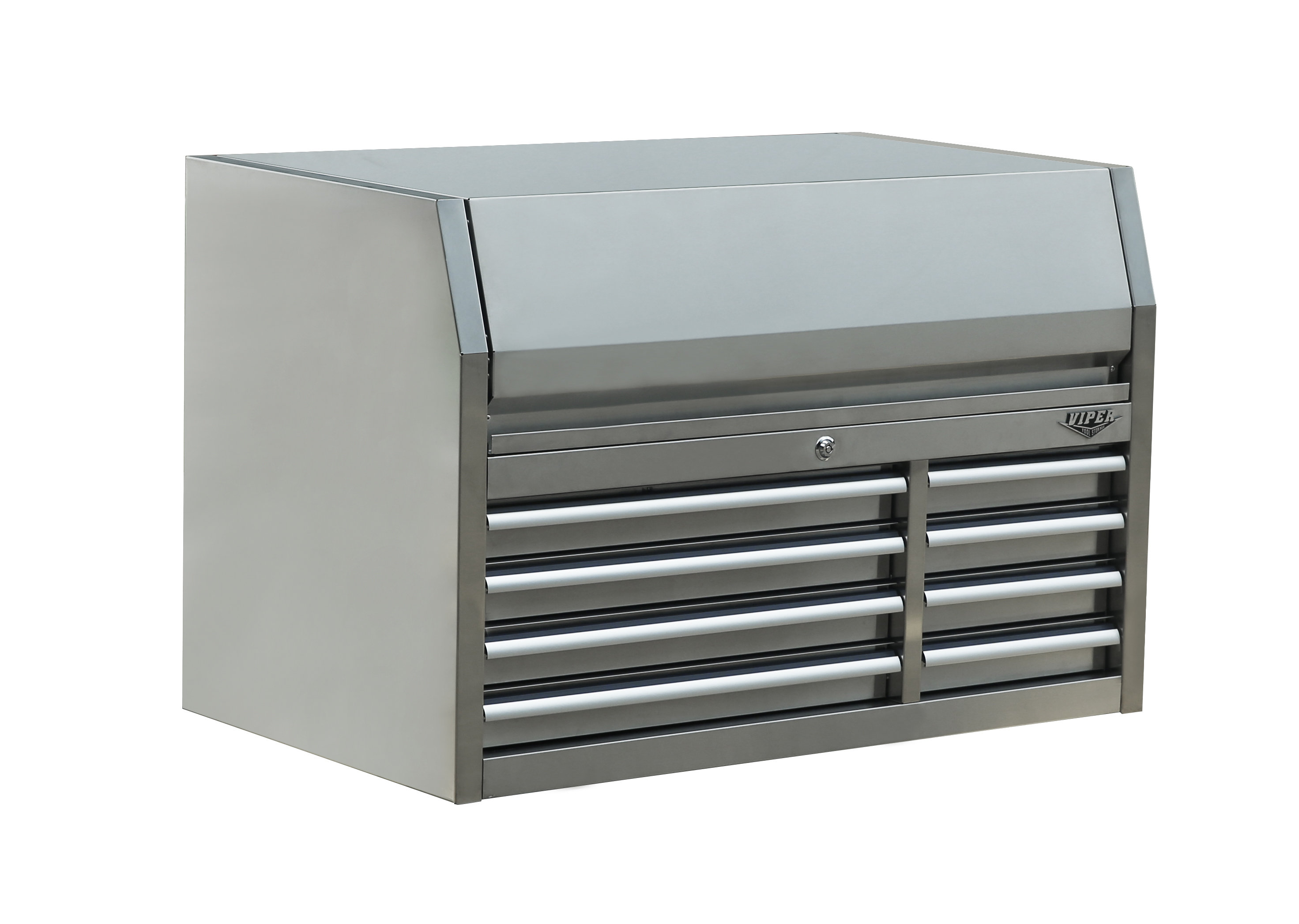 Viper Tool Storage 41'' W 8 -Drawer Stainless Steel Top Chest | Wayfair