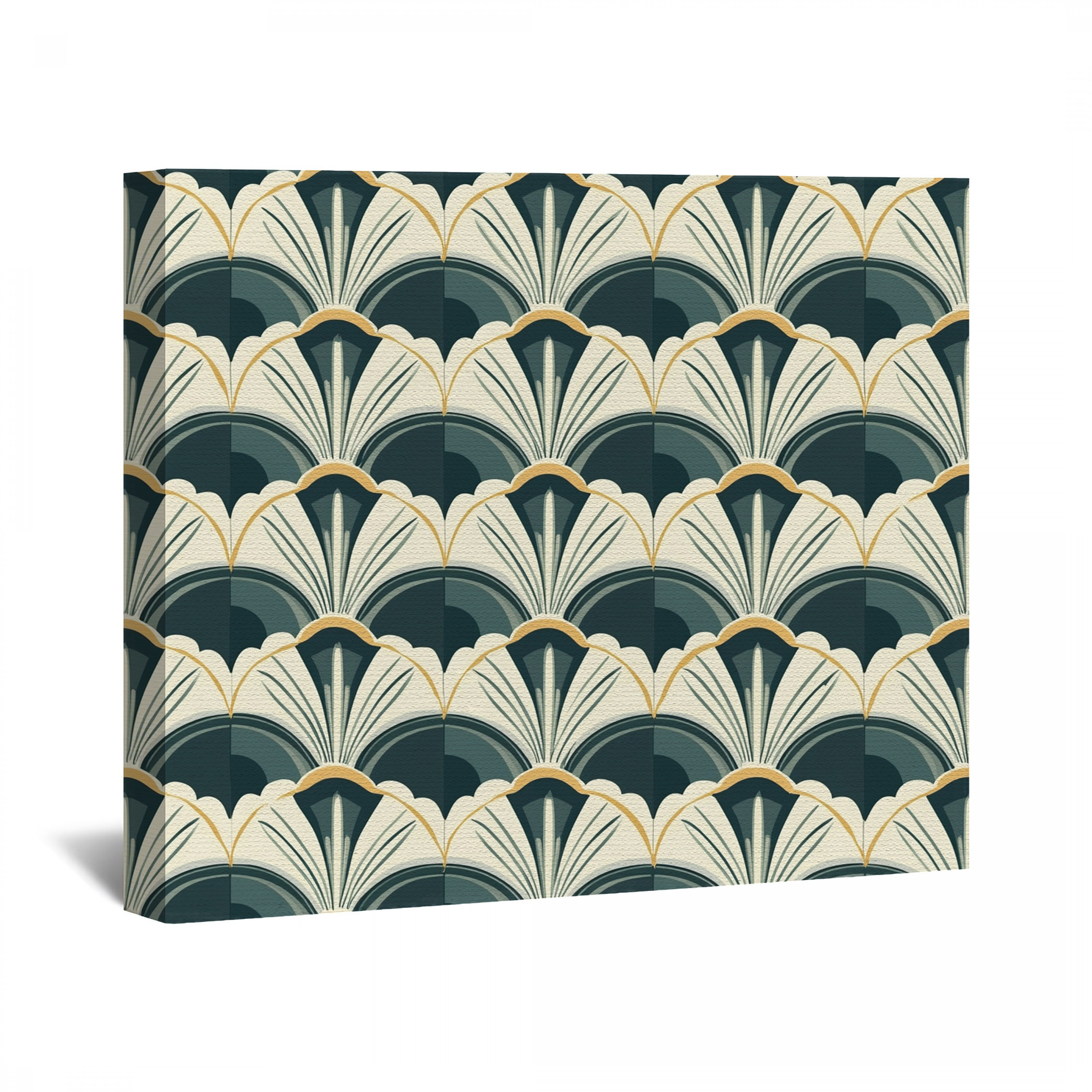 Latitude Run® Fans Canvas Wrap - Patterns Wall Decor | Wayfair