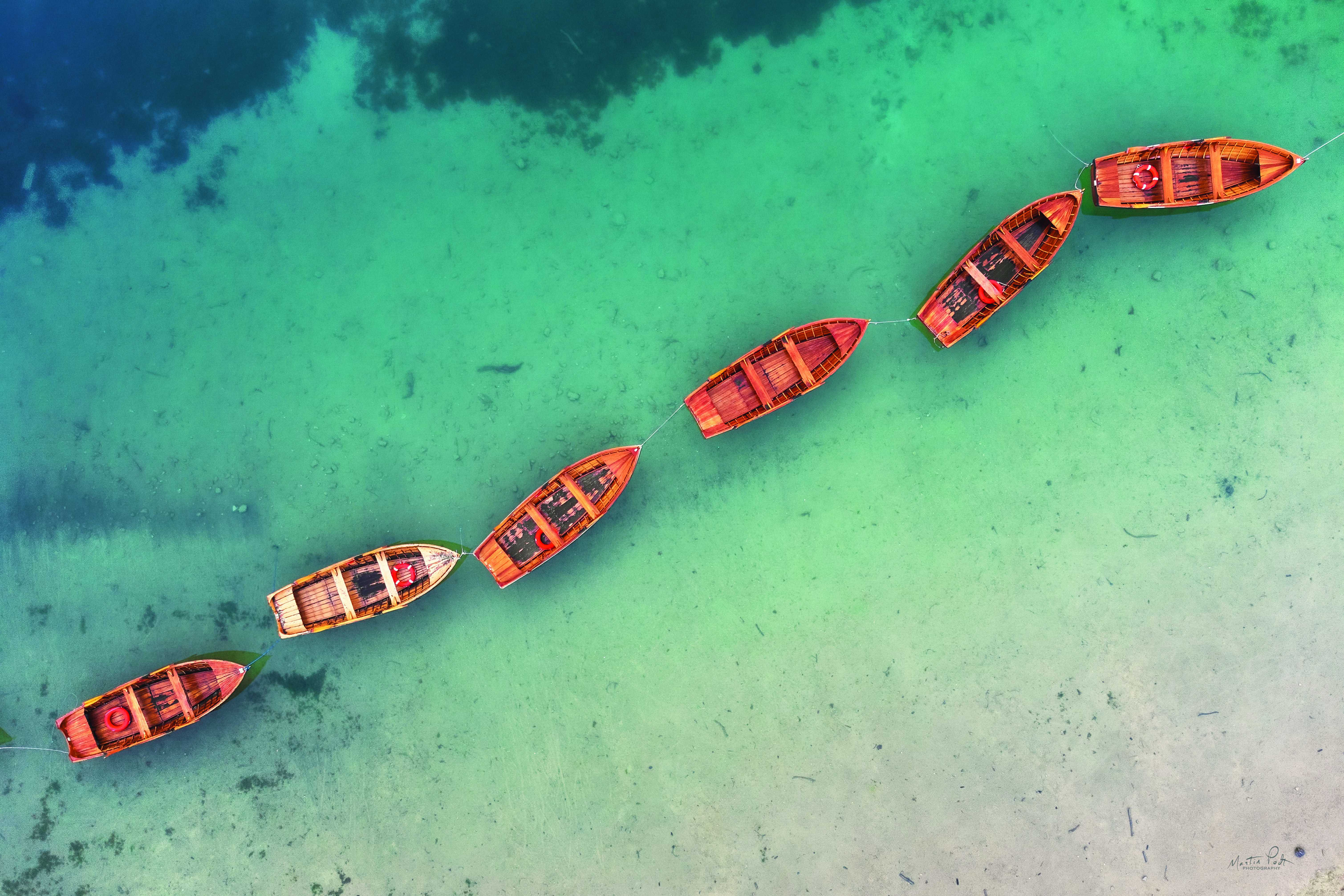 Breakwater Bay Mariemont Boats Of Braies I - Wrapped Canvas Print | Wayfair