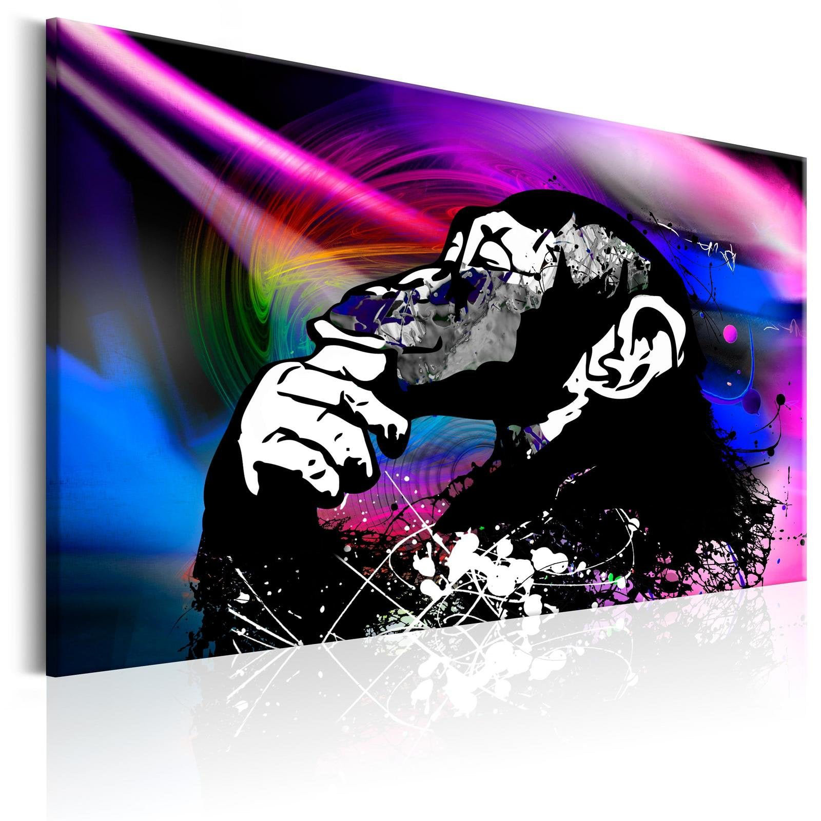 Latitude Run® Youhan Neon Party On Canvas Print | Wayfair