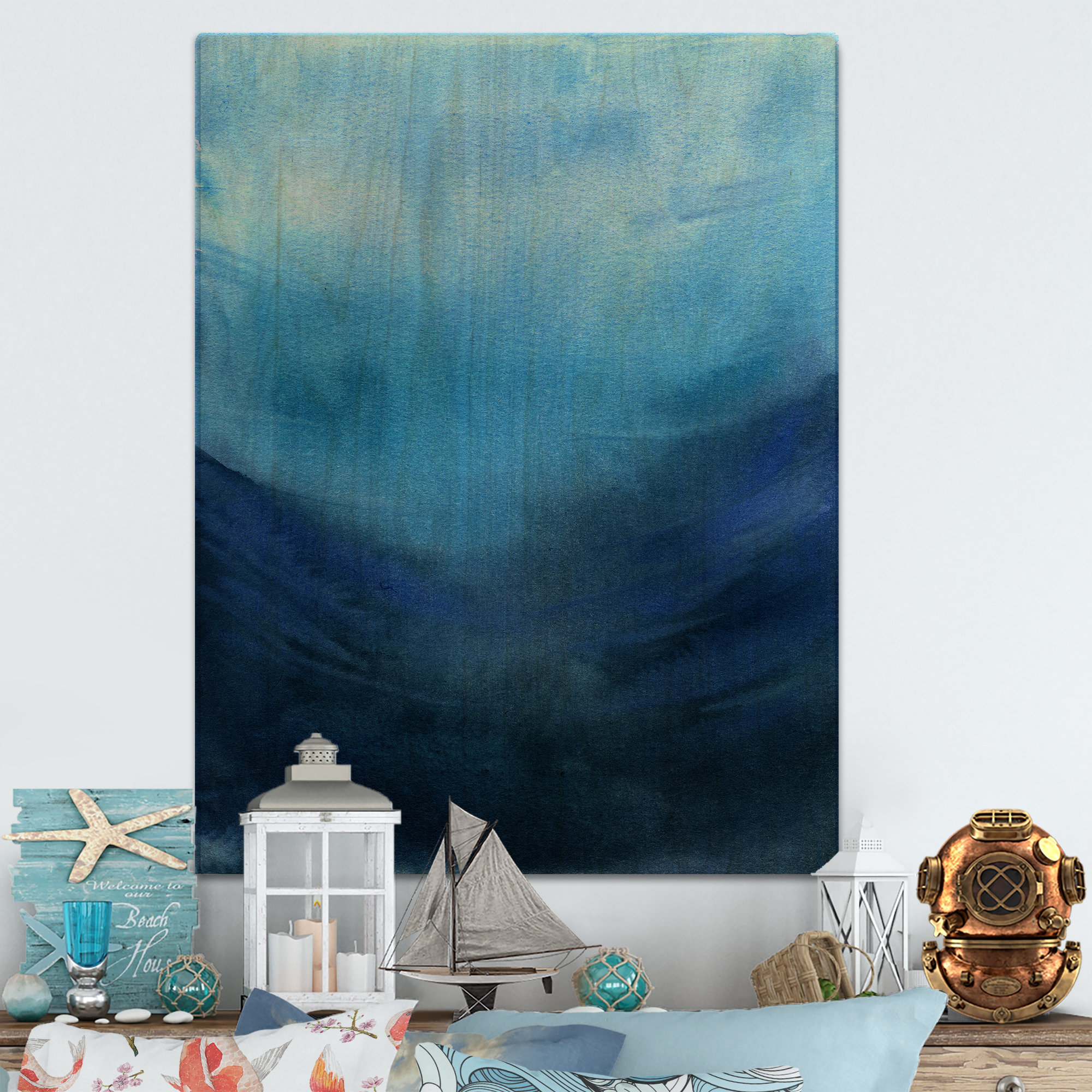 Wrought Studio Underwater Aquatic Compostion - Nautical & Coastal Wood ...