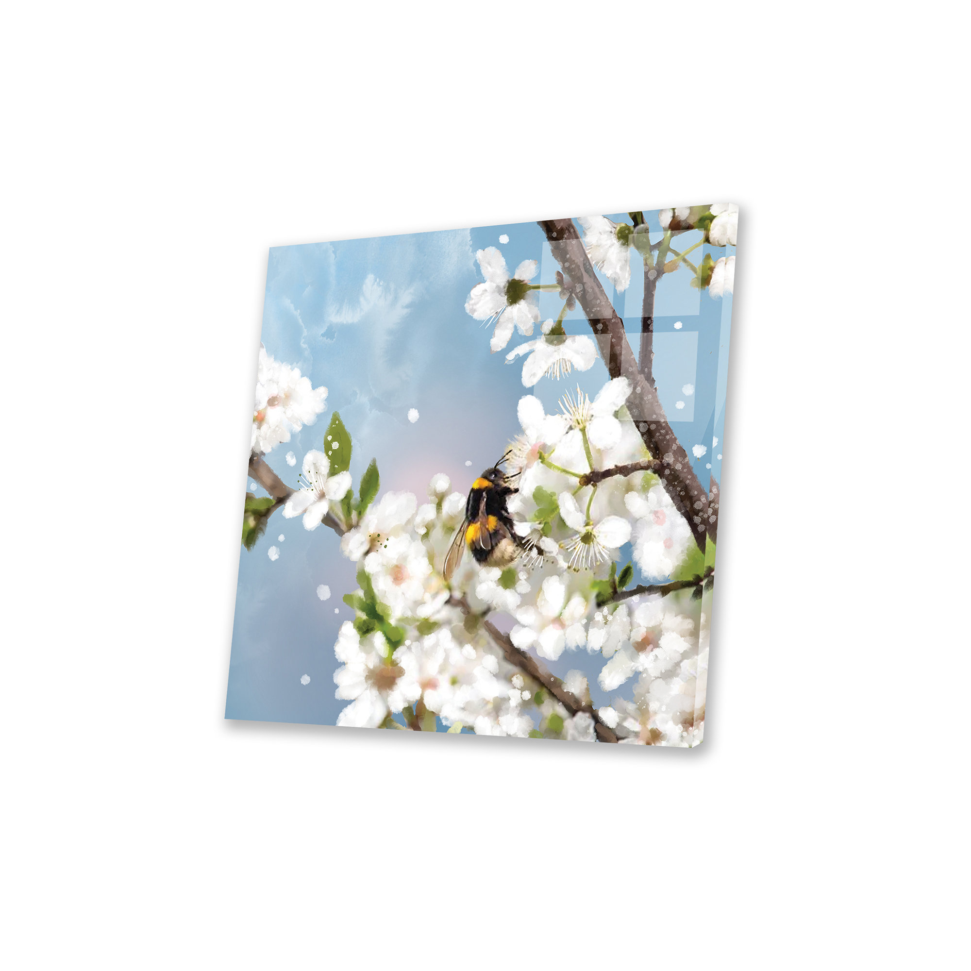 Winston Porter Space DJ Art On Glass by Thomas Little Painting | Wayfair