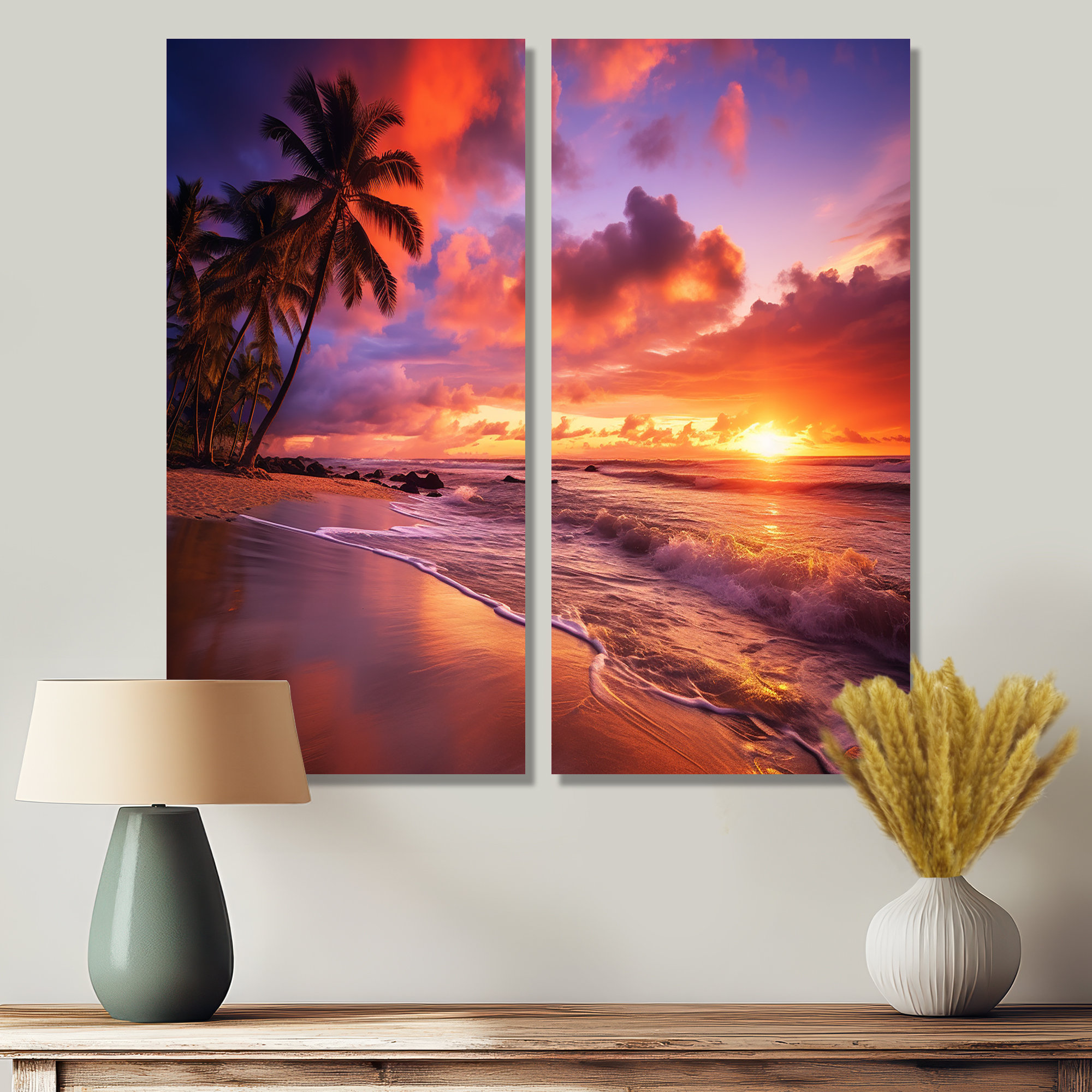 Highland Dunes Beach Photo Sunset Serenade IV - Coastal Coastal Beach ...