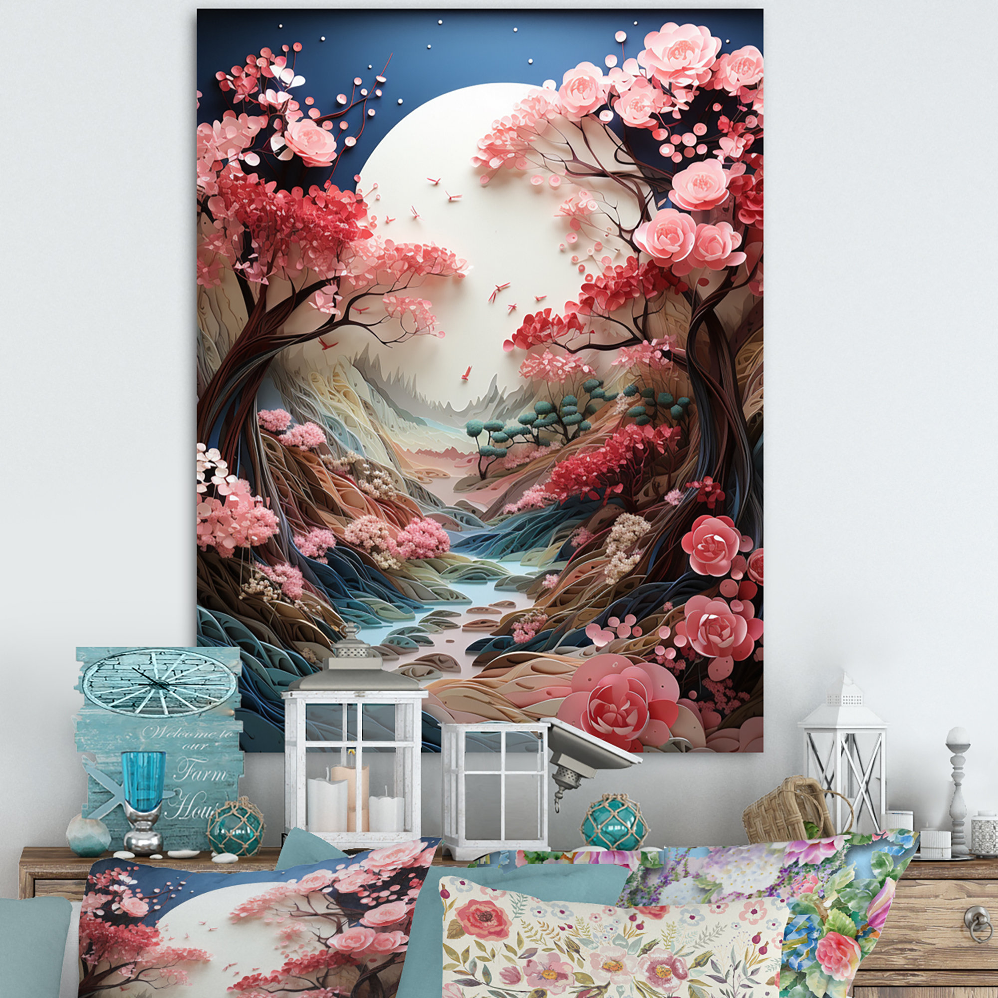 Red Barrel Studio Asian Art Zen Garden V - Asian Wall Art Living Room ...