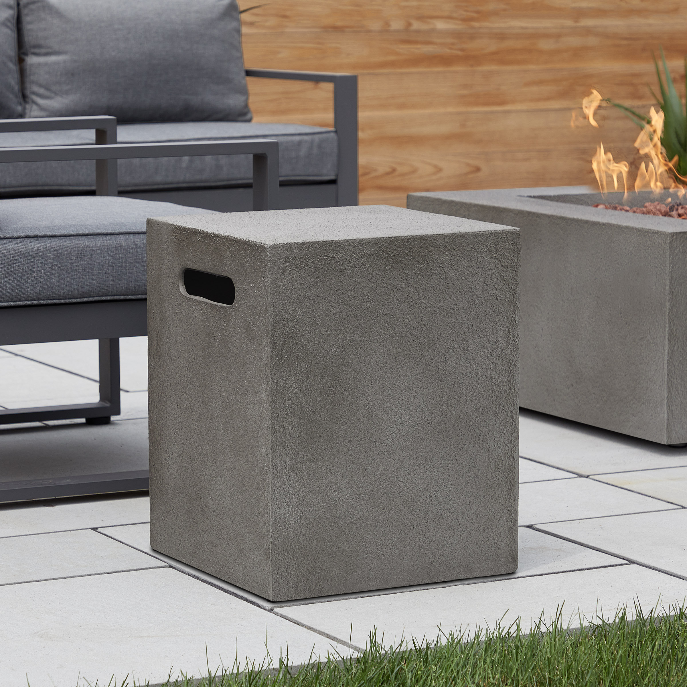 Real Flame BALTIC Fire Pit Propane Tank Cover & Reviews | Perigold