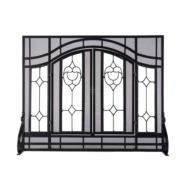 Plow & Hearth Steel Fireplace Screen & Reviews | Wayfair