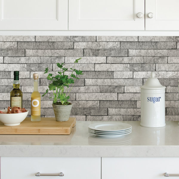 Union Rustic Stone Peel and Stick Backsplash Wall Decal & Reviews | Wayfair